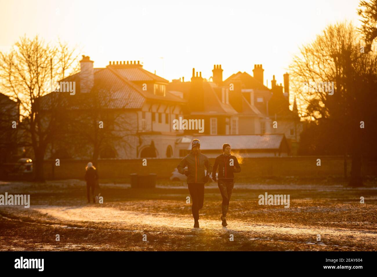 Wimbledon common frozen pond hi-res stock photography and images - Alamy
