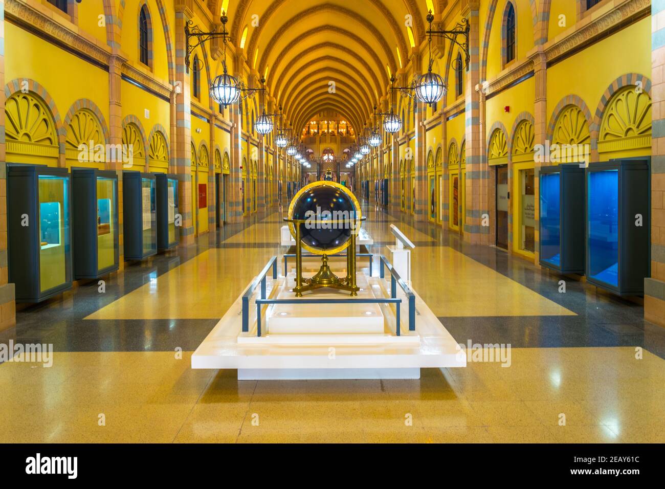 SHARJAH, UAE, OCTOBER 24, 2016: Interior of the Museum of Islamic ...