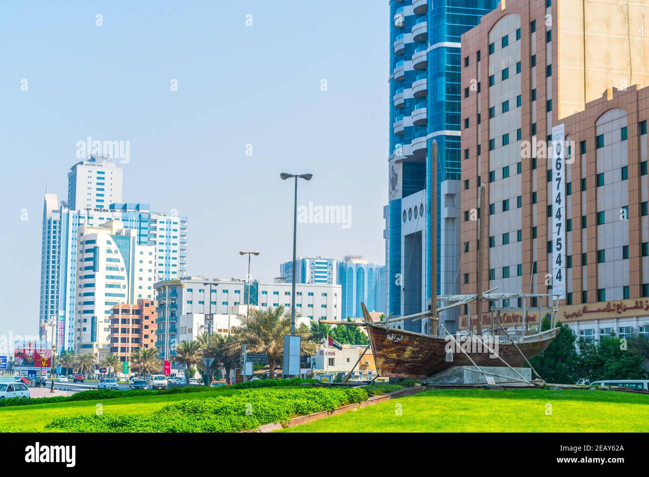 Roundabout in ajman uae hi-res stock photography and images - Alamy