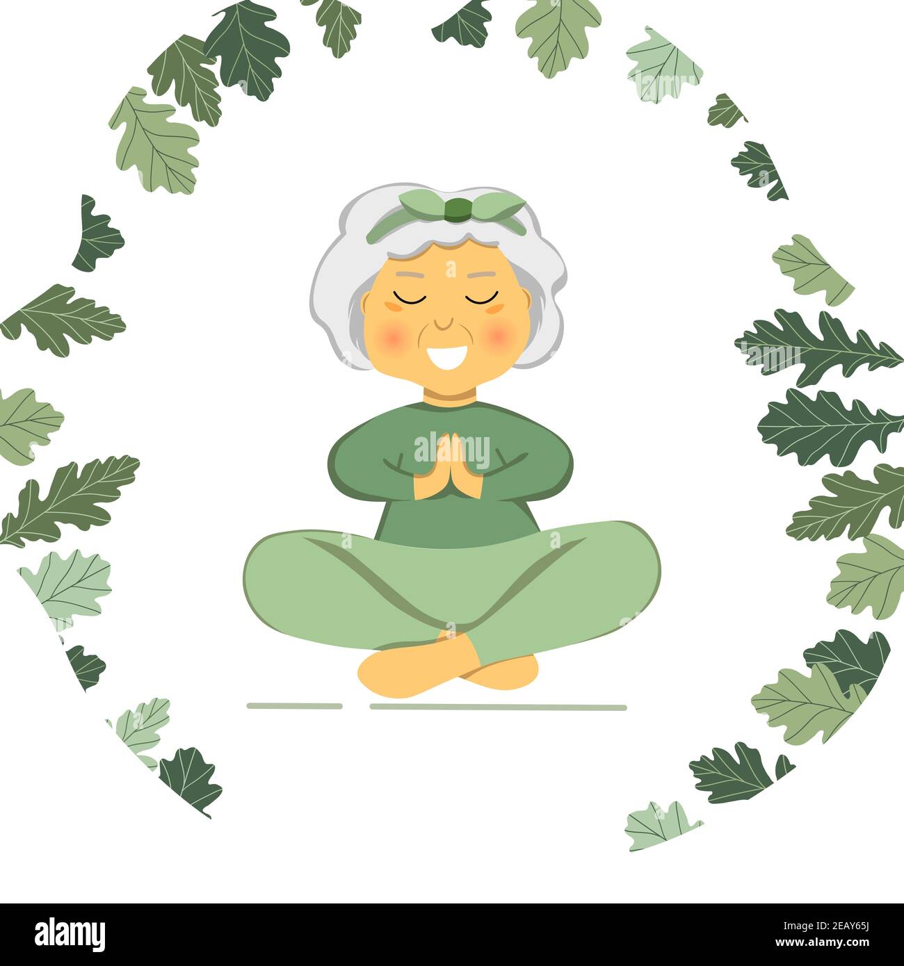 Cartoon illustration funny active senior hi-res stock photography and ...