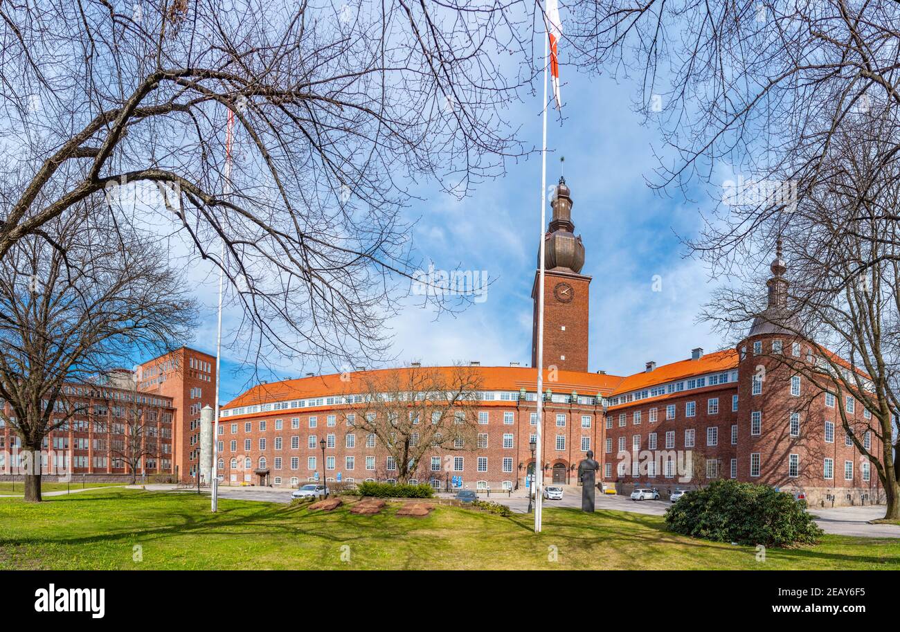 VASTERAS, SWEDEN, APRIL 19, 2019: Headquarters of ABB in Vasteras ...