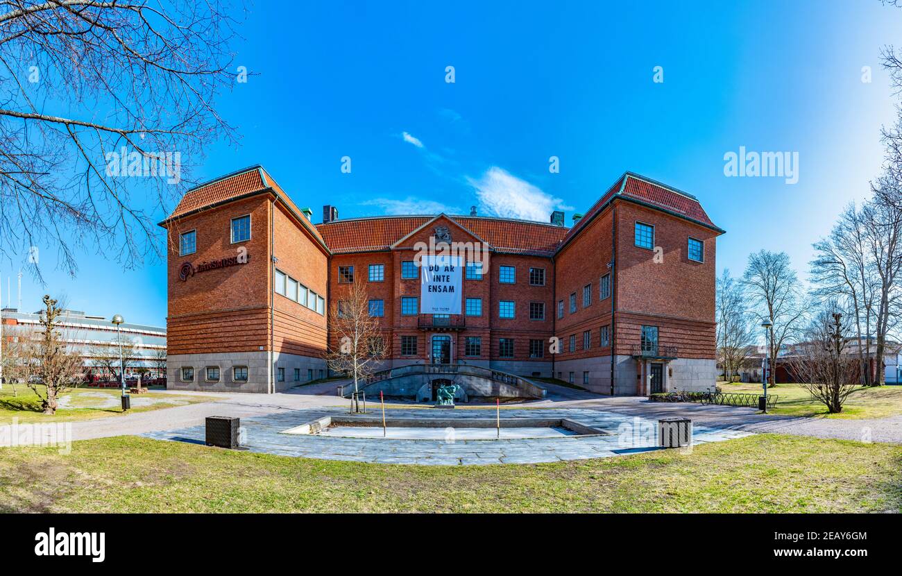 GAVLE, SWEDEN, APRIL 22, 2019: View of the regional museum in Gavle ...