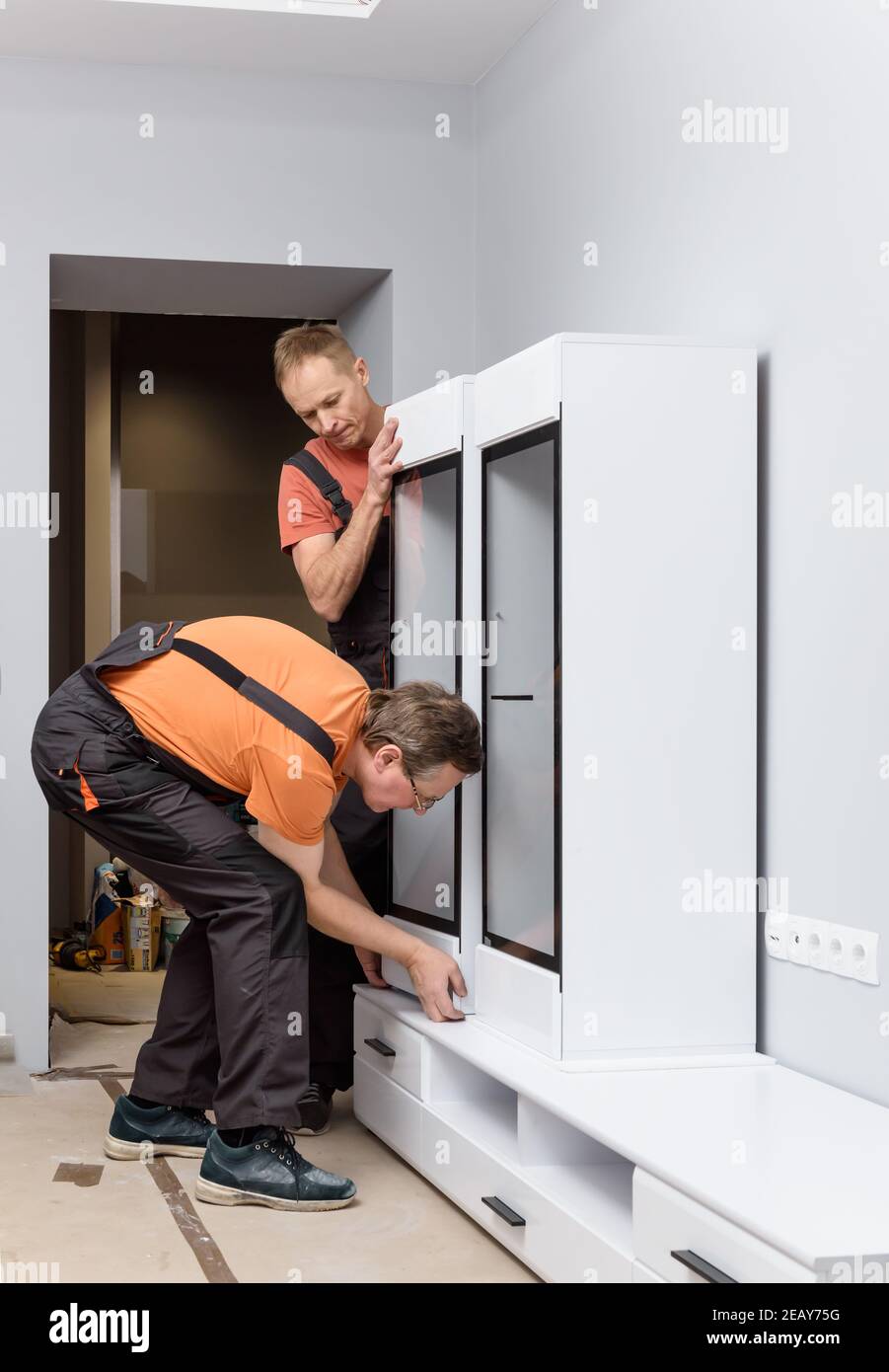 Install furniture hi-res stock photography and images - Alamy