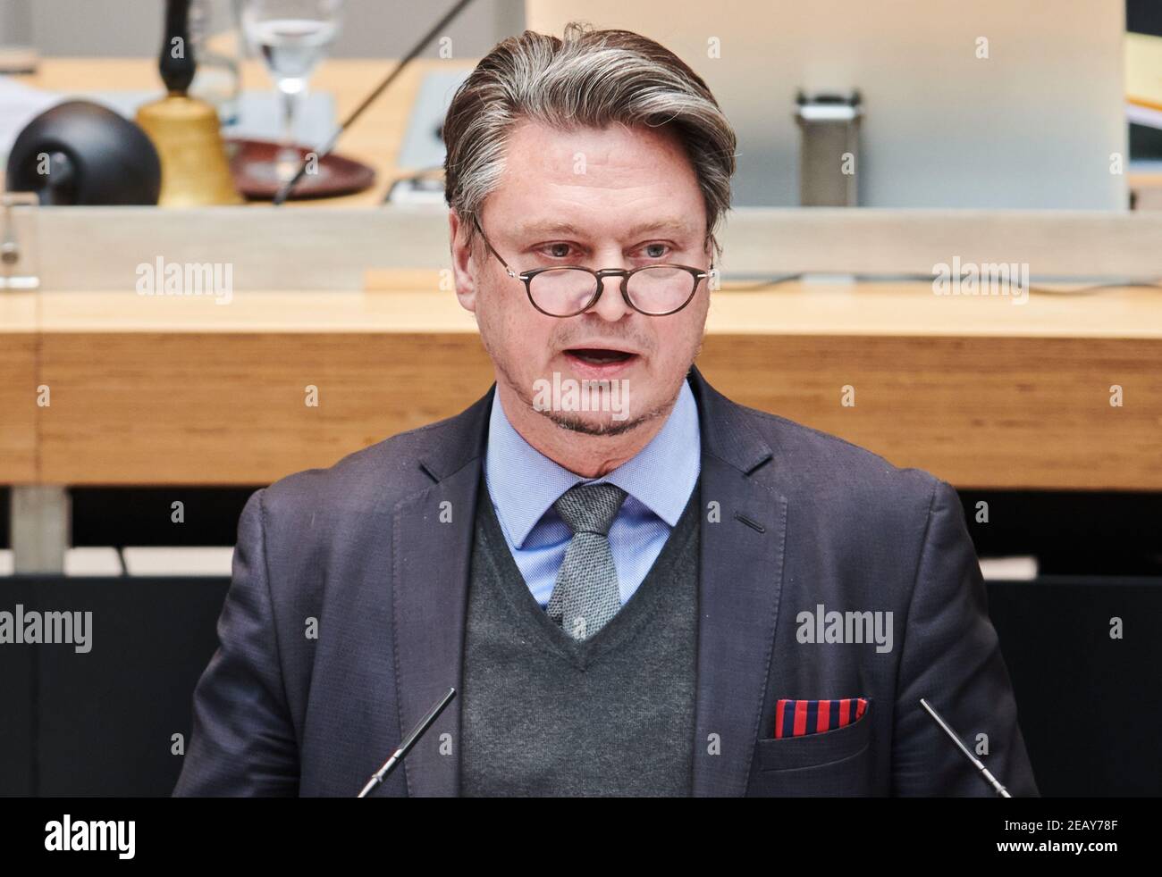 Berlin, Germany. 11th Feb, 2021. Frank-Christian Hansel (AfD), Member ...