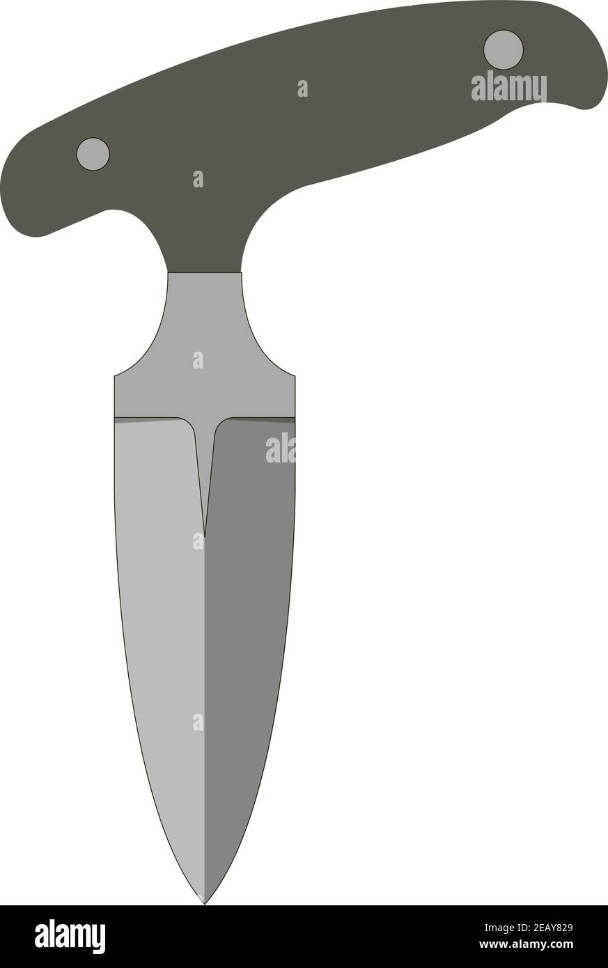 Sharp push-dagger vector isolated on white background Stock Vector ...