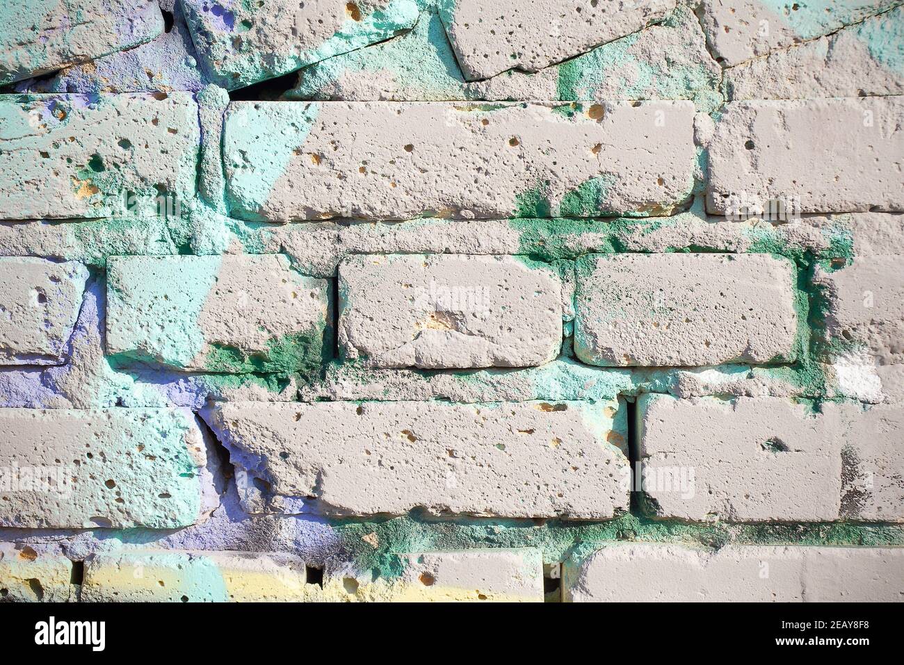 Brick wall with graffiti Stock Photo - Alamy