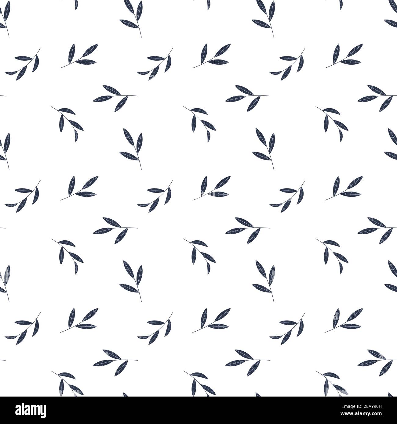 Abstract Simple Seamless Pattern Background with Leaves. Vector ...