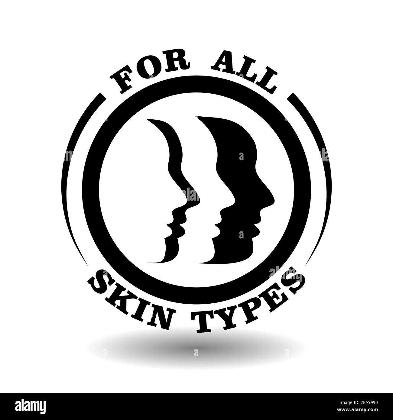 Sensitive skin icon vector vectors Stock Vector Images - Alamy