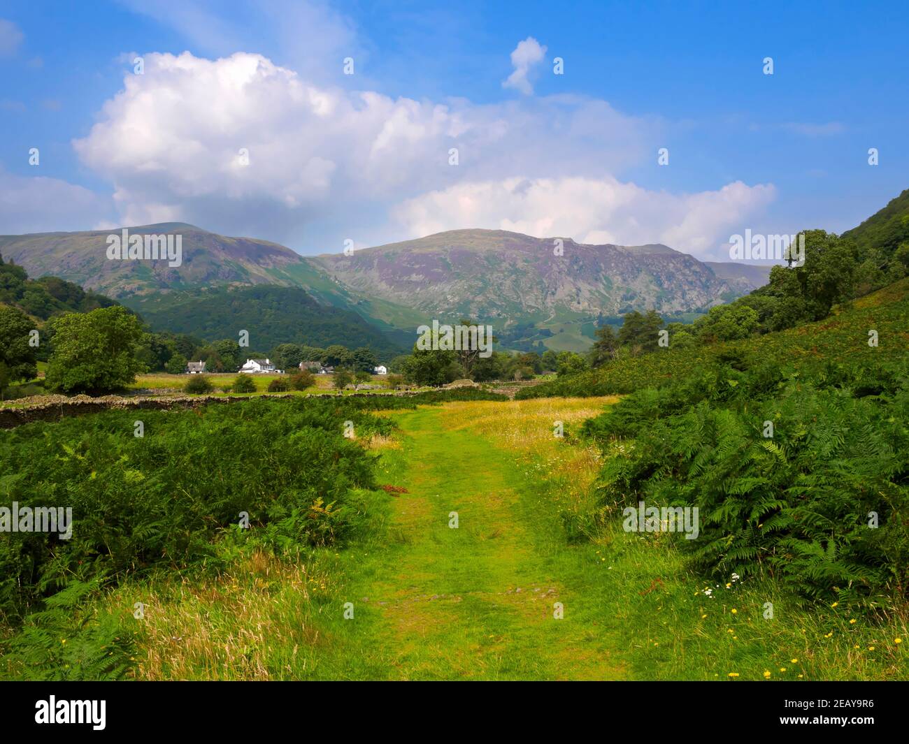 Stonethwaite with Dale Head and High Spy in the background, Borrowdale ...