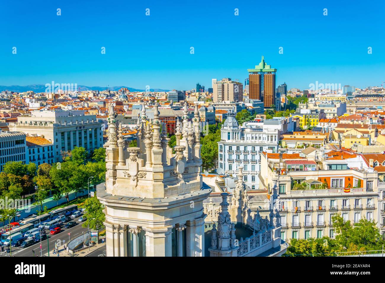Madrid colon aerial hi-res stock photography and images - Alamy