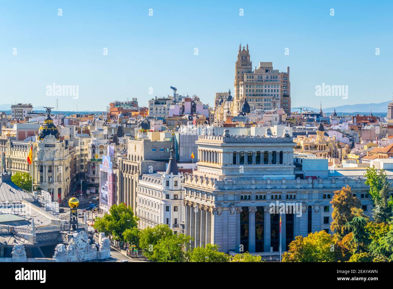 Panoramic view plaza de espana madrid hi-res stock photography and ...