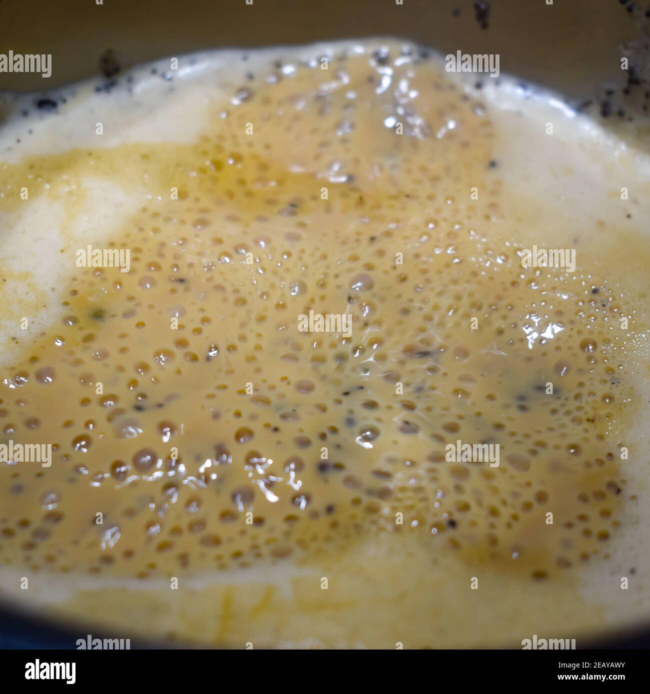 Hot food ready to be cooked on the gas stove, Hot yummy food is ready ...