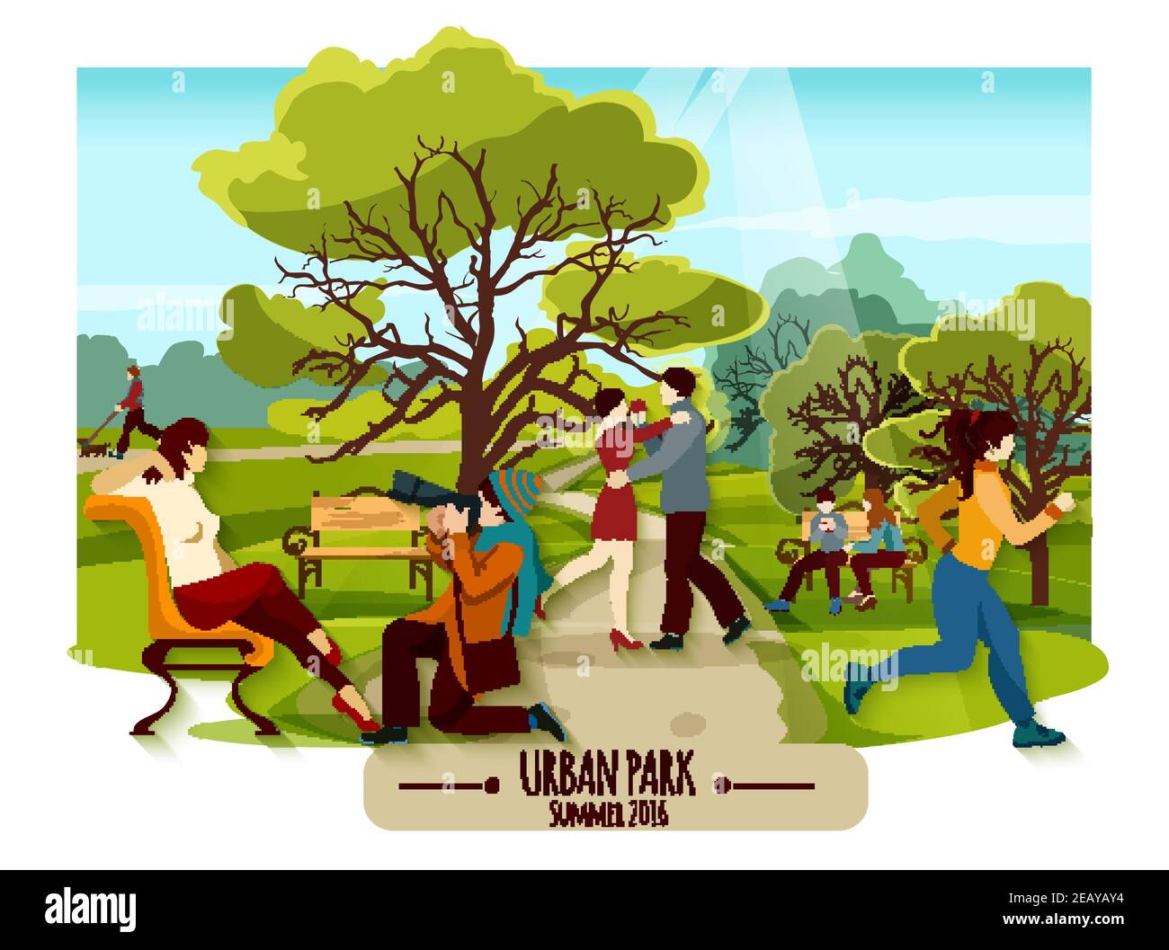 Sports walkway Stock Vector Images - Alamy