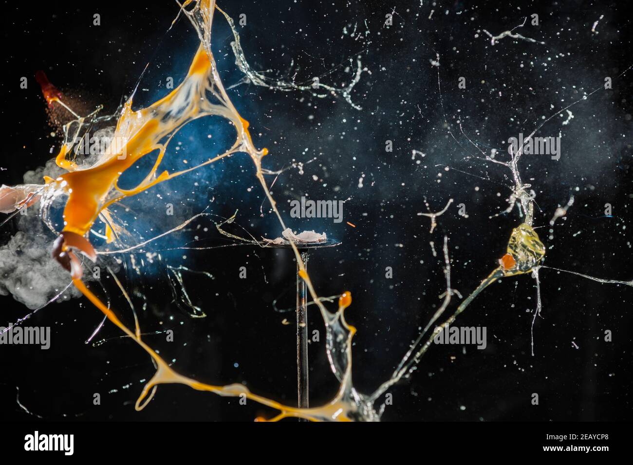 An egg being blown up with a firework Stock Photo - Alamy