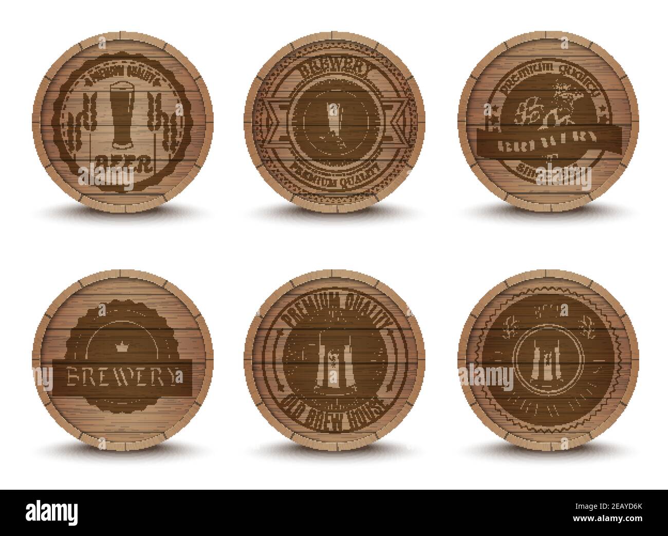 Beer mats Stock Vector Images - Alamy