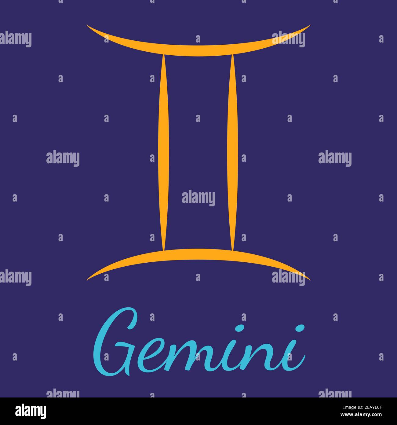Gemini symbol hi-res stock photography and images - Alamy