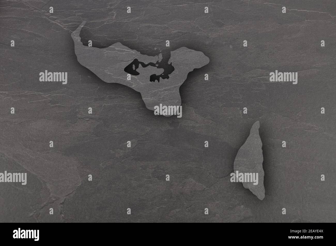 Map of Tonga on dark slate Stock Photo - Alamy