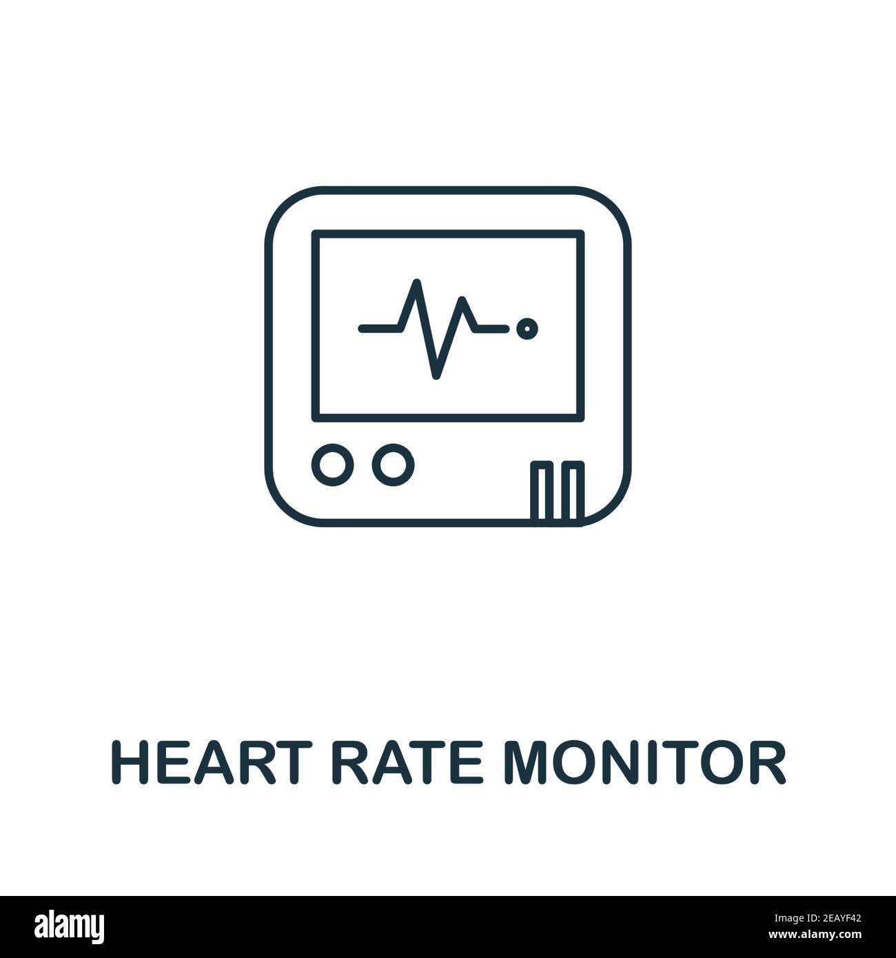 Heart Rate Monitor icon. Simple element from digital health collection ...