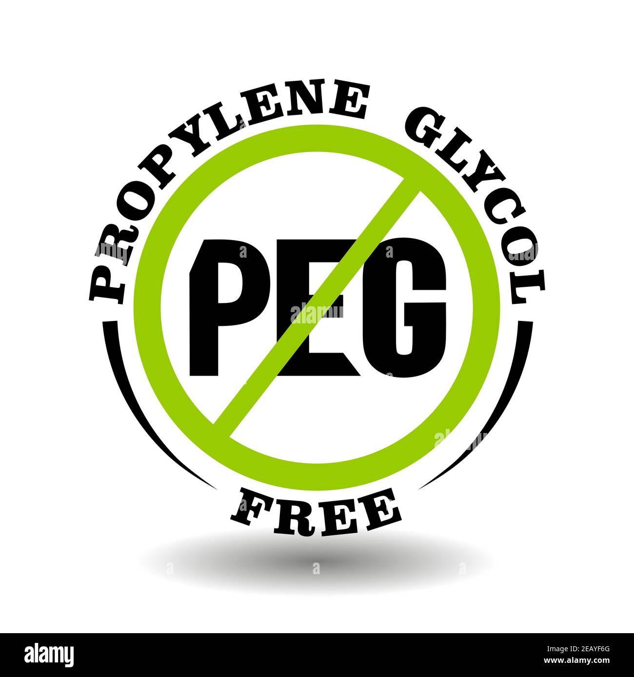 Prohibited vector stamp Propylene glycol free for bio packaging label ...