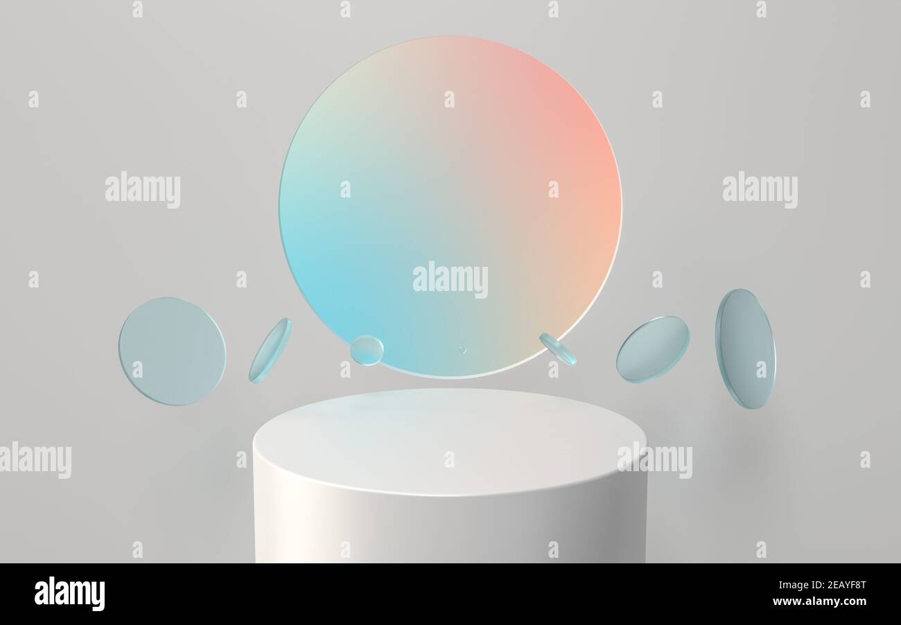 Empty product stage, product advertising concept, 3d rendering ...