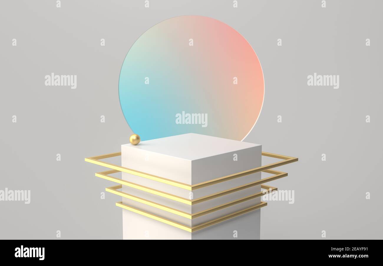 Empty product stage, product advertising concept, 3d rendering ...