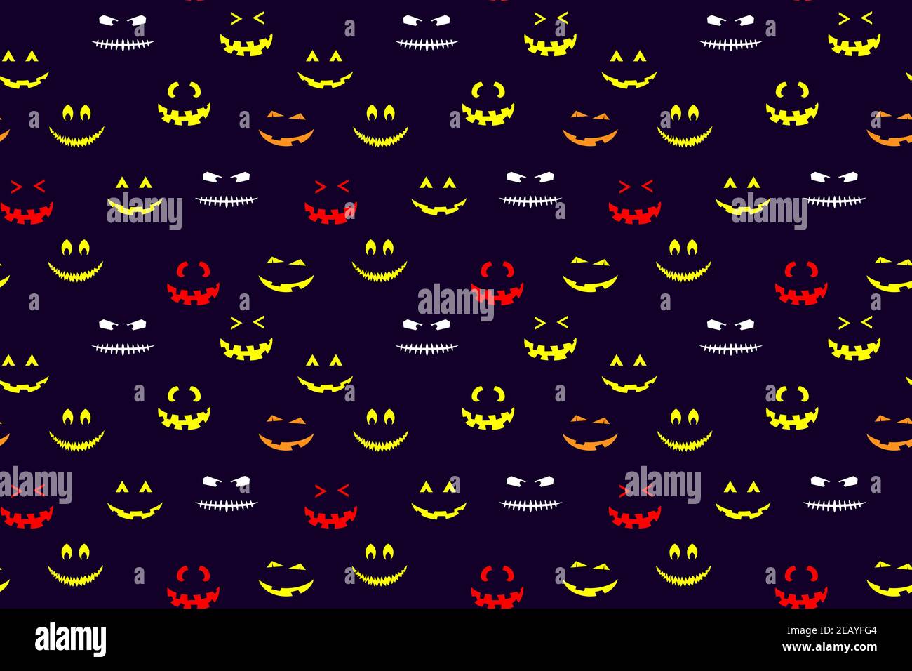 Halloween face seamless pattern Stock Vector Image & Art - Alamy