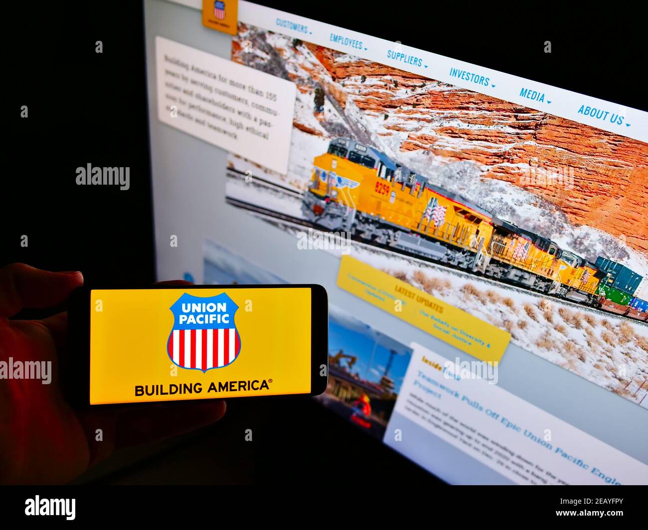 Union pacific logo hi-res stock photography and images - Alamy