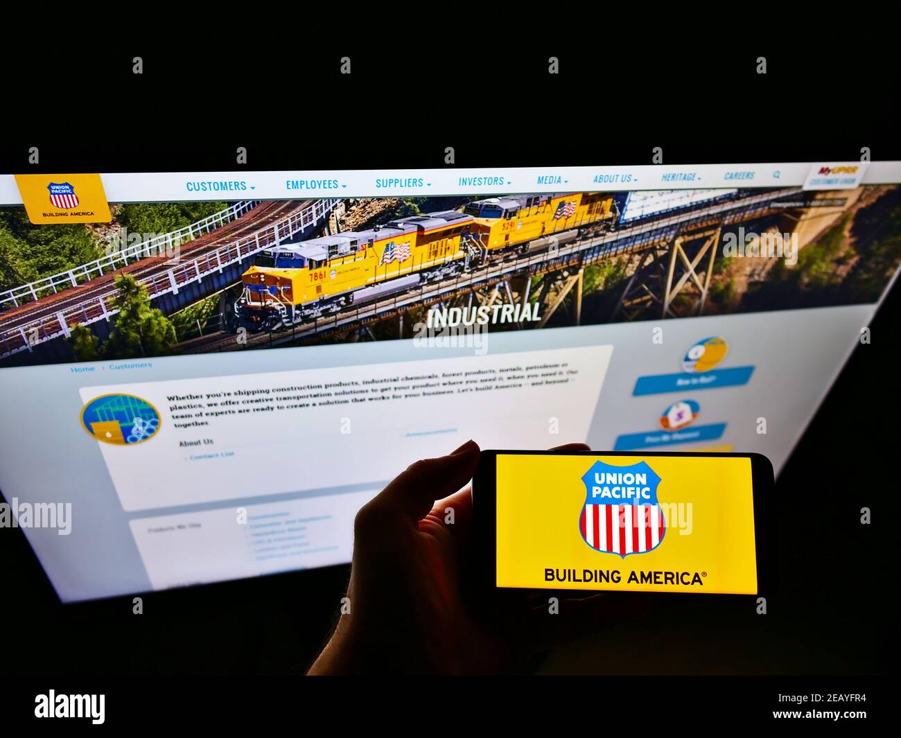 Union pacific logo hi-res stock photography and images - Alamy