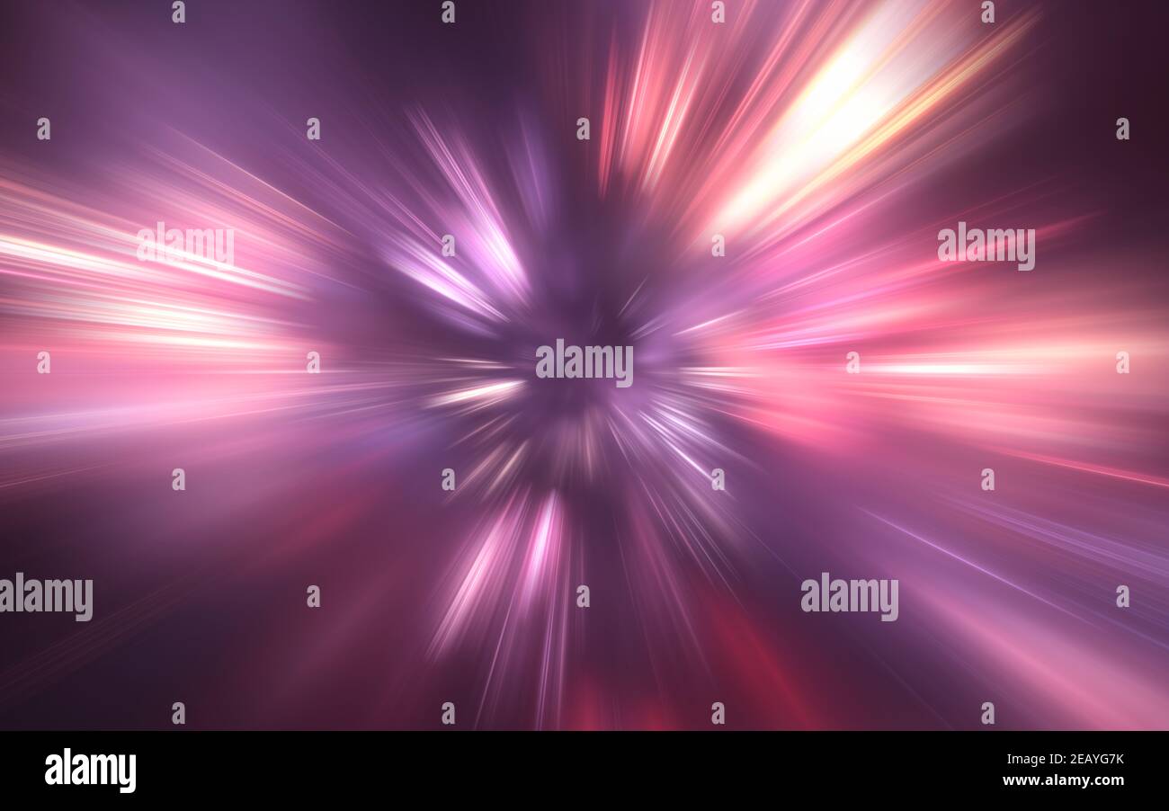 High-energy particles explosion. 3D illustration Stock Photo - Alamy