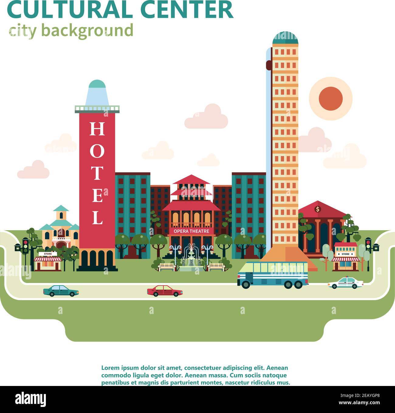 Urban cultural infrastructure Stock Vector Images - Alamy