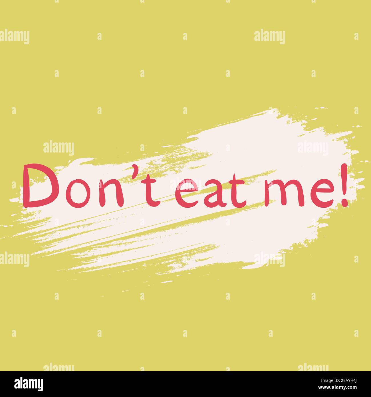 Dont Eat Stock Vector Images - Alamy