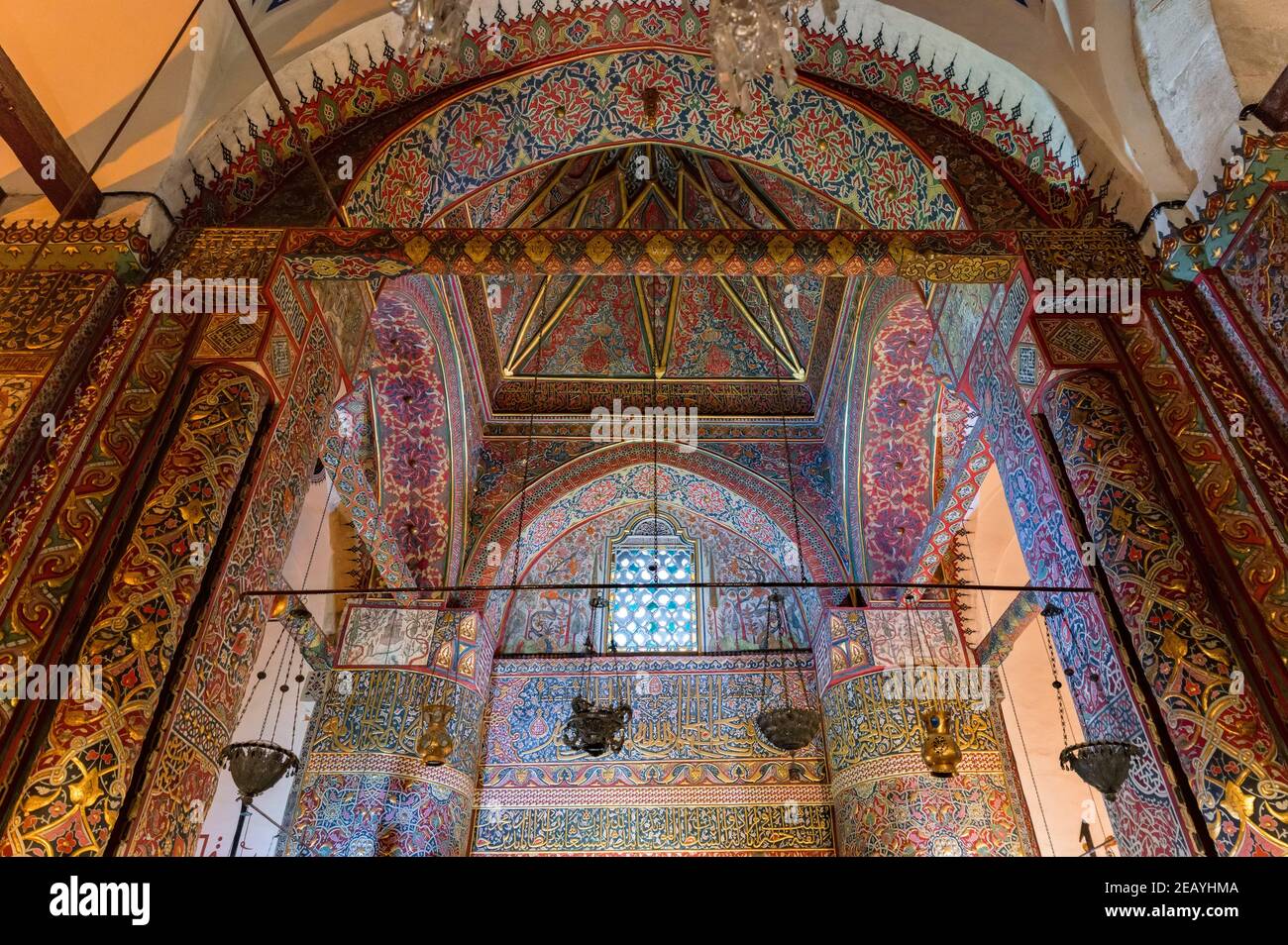 Elements of antique mosaic or architectural decorations of Mevlana ...