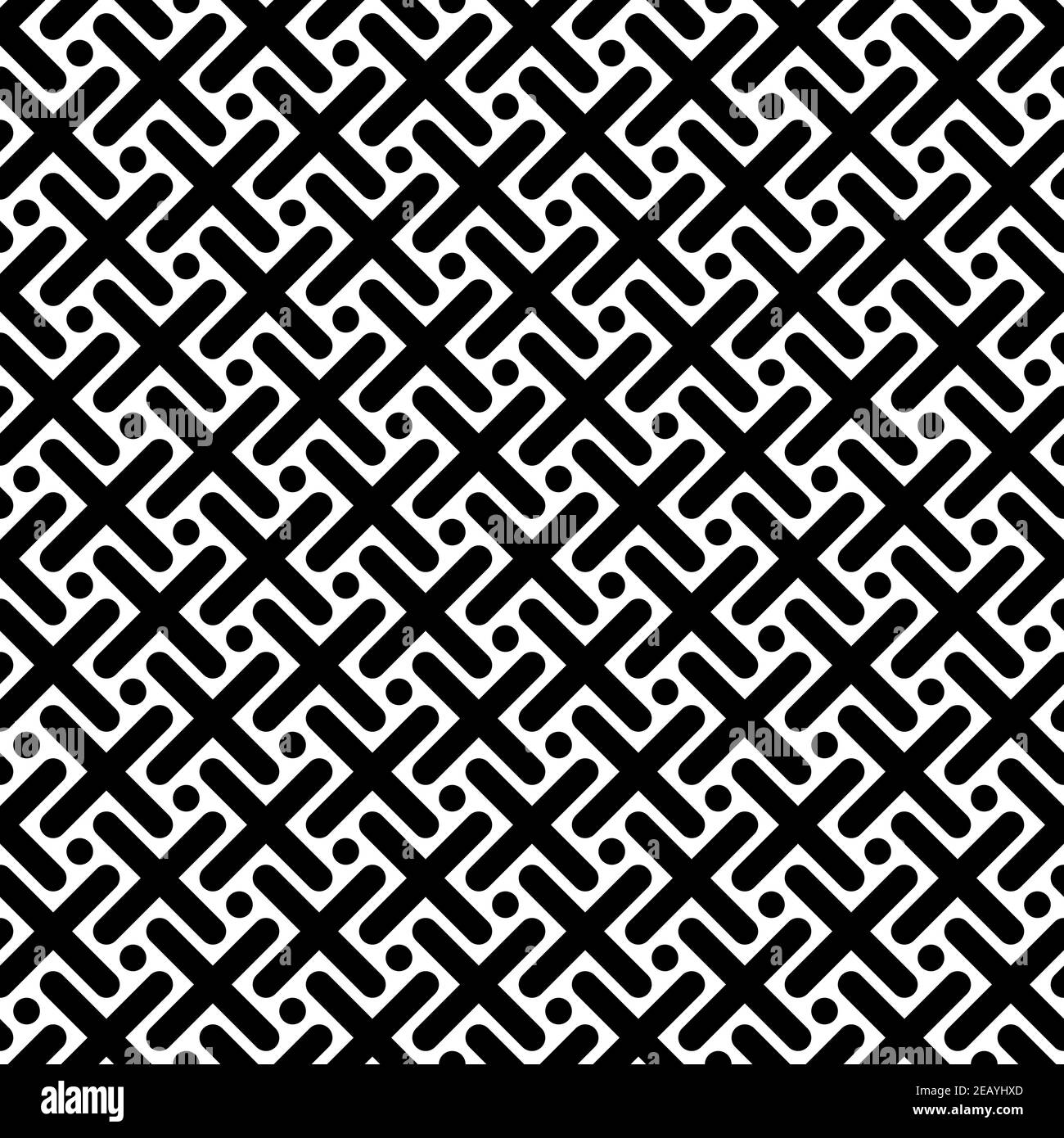 Abstract seamless pattern of crosses. Modern stylish texture Stock ...