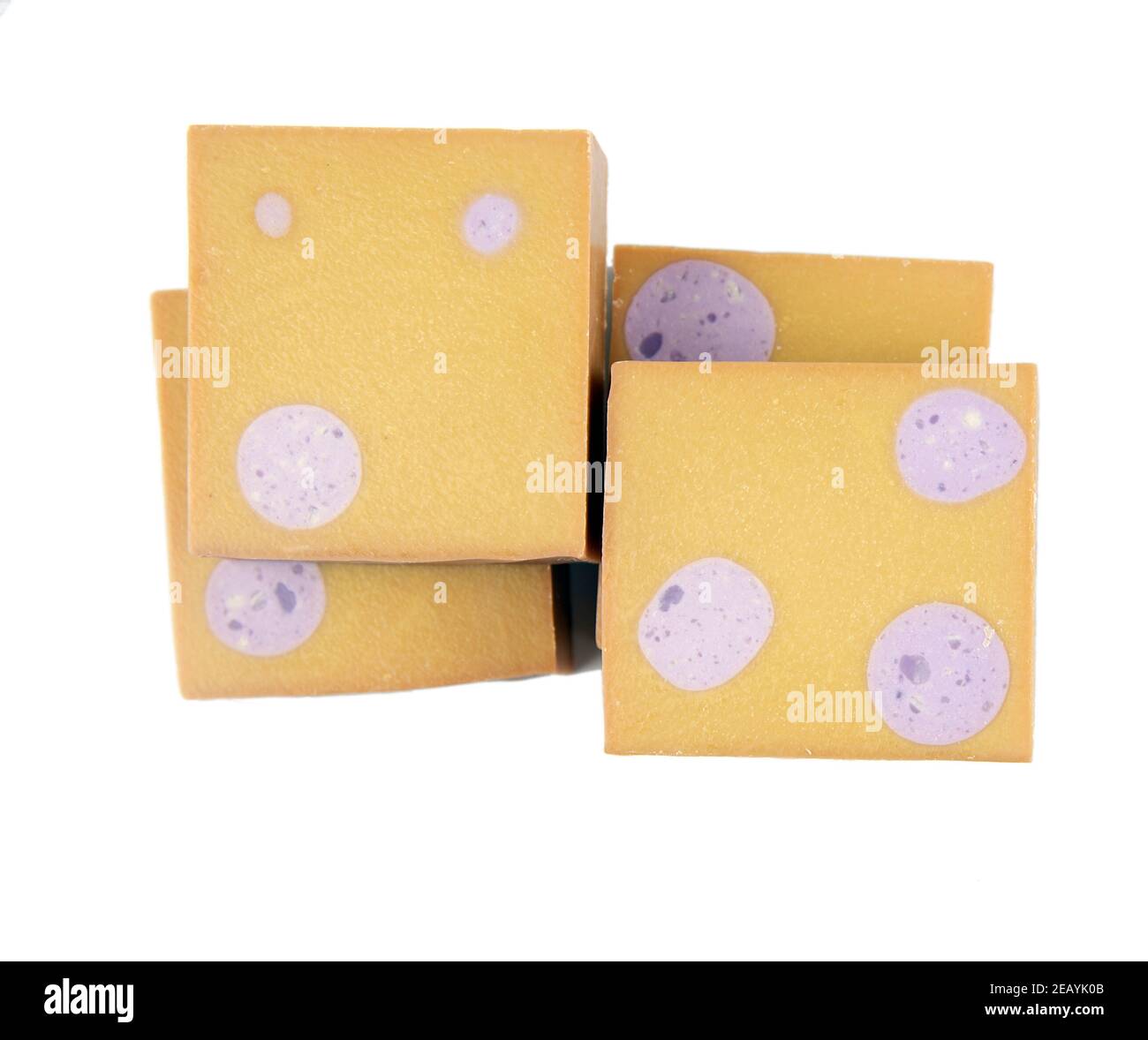 Fragrant organic multi-colored soap on a white background Stock Photo ...