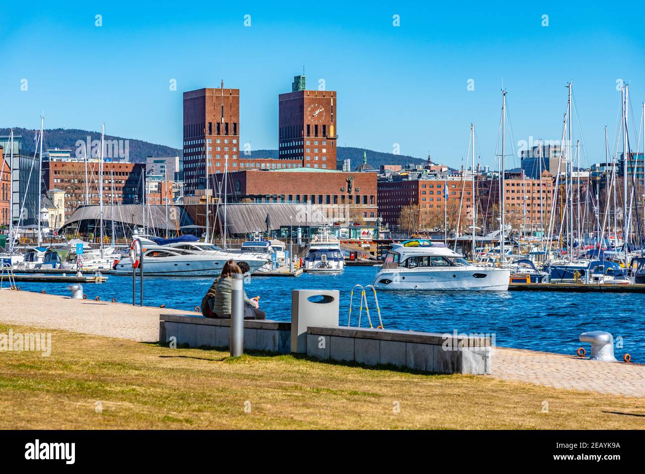 Downtown oslo city hall in hi-res stock photography and images - Alamy