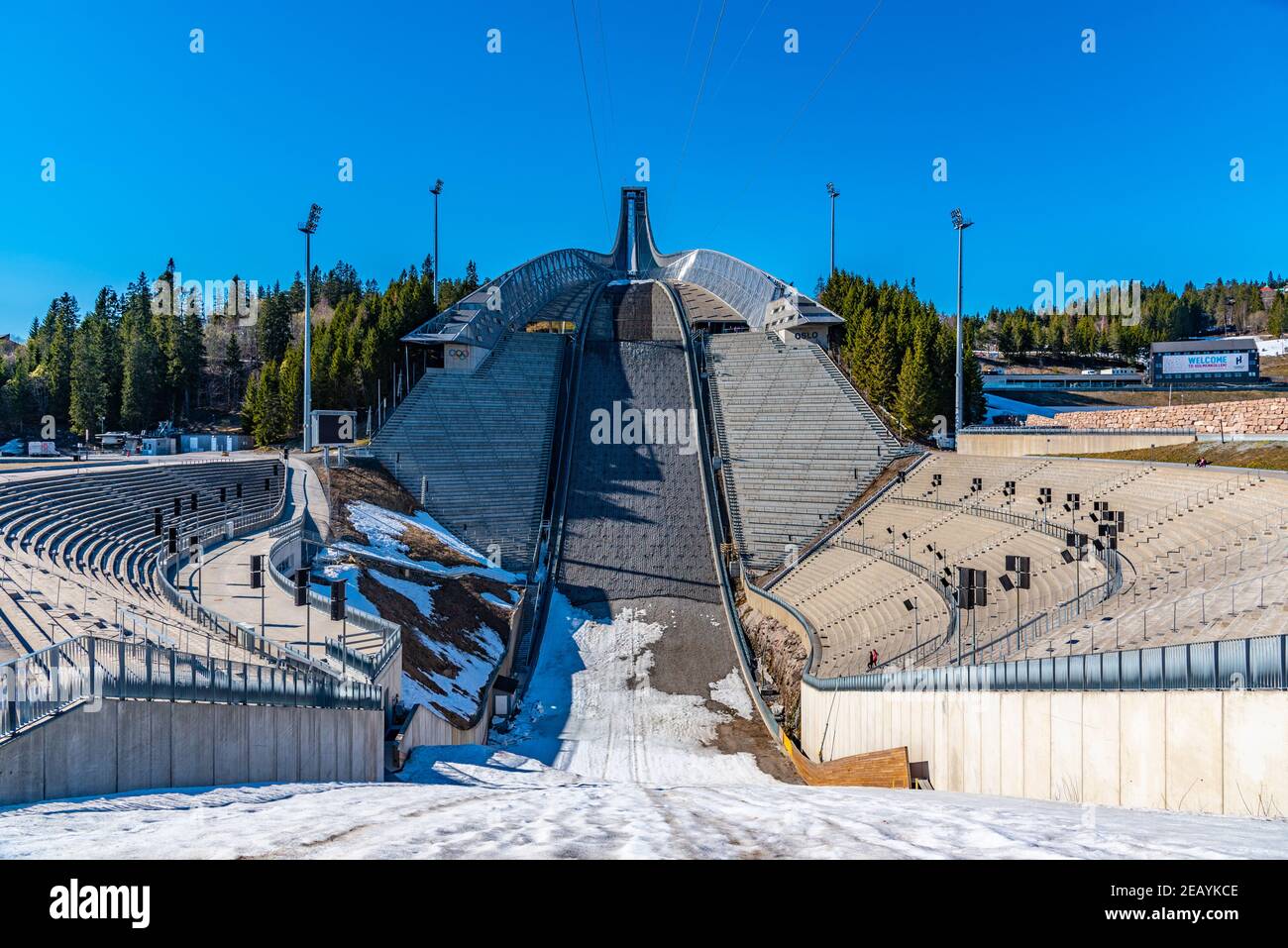 Holmenkollen ski jump in summer hi-res stock photography and images - Alamy