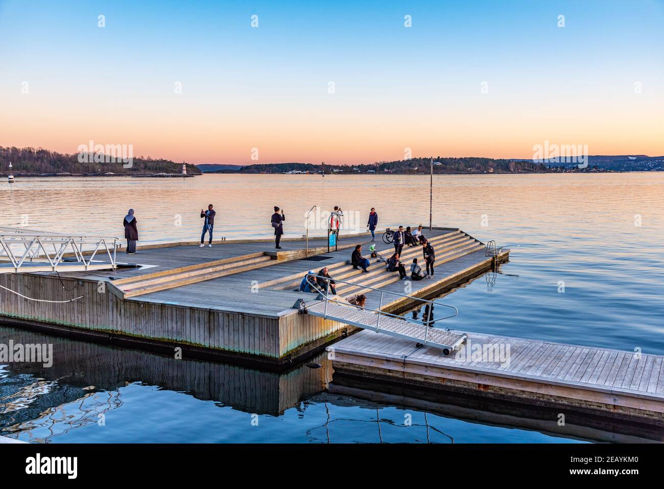 Natural swimming pool norway hi-res stock photography and images - Alamy