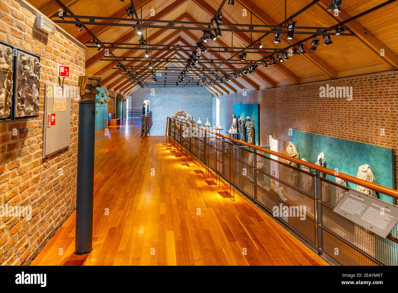 TRONDHEIM, NORWAY, APRIL 17, 2019: Interior of Archbishop palace museum ...