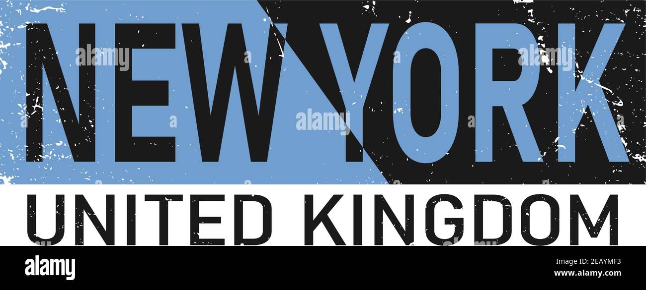 New York typography, t-shirt graphics, vectors split text word Stock ...