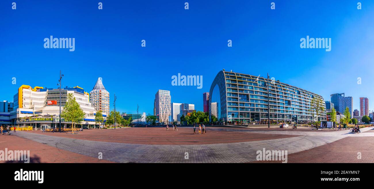 ROTTERDAM, NETHERLANDS, AUGUST 5, 2018: View of the Central library ...