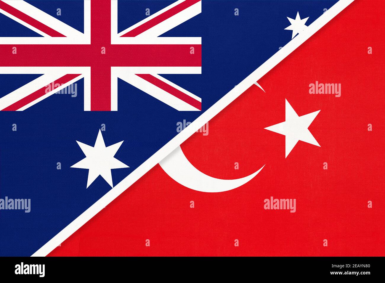 Turkish and australian flag hi-res stock photography and images - Alamy