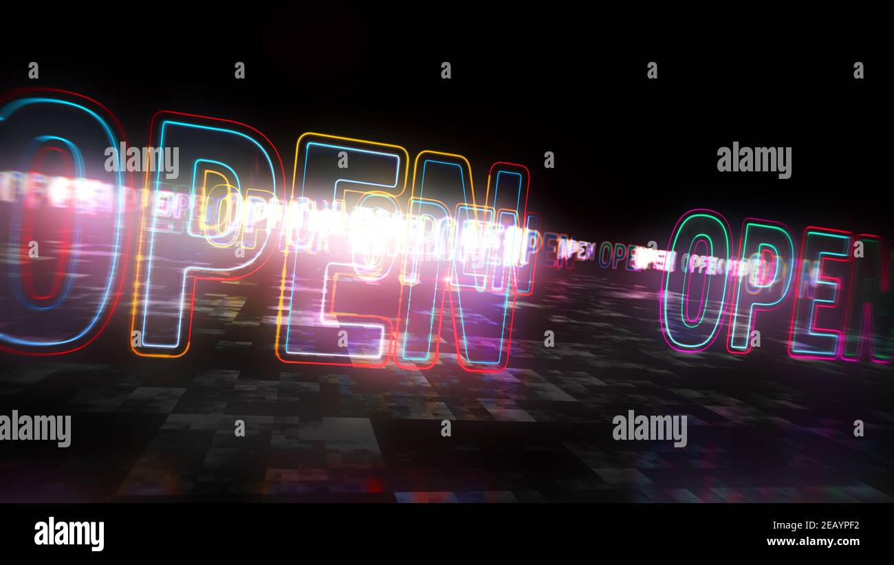 Open source code. Business, shopping, free software and freedom concept ...