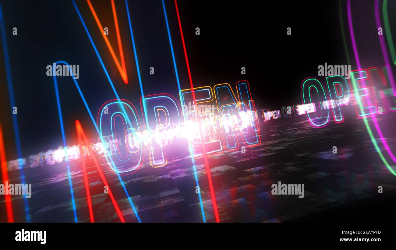 Open source code. Business, shopping, free software and freedom concept ...