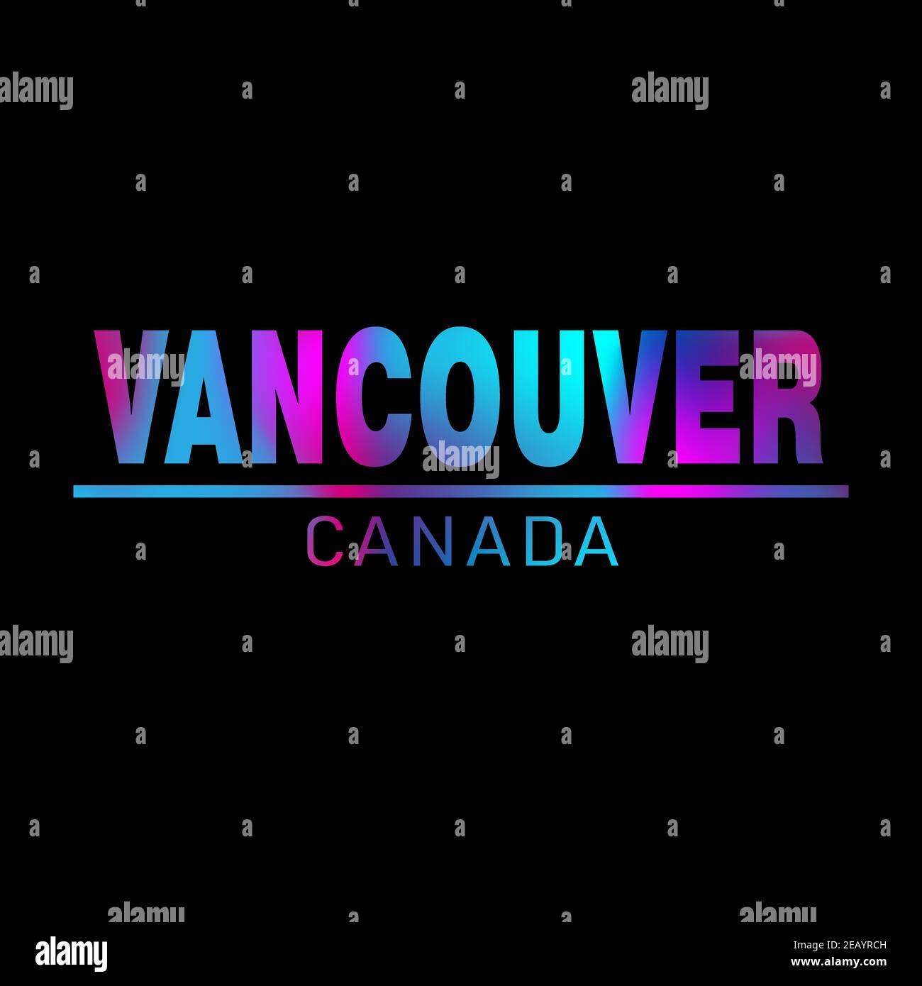 Vancouver neon Stock Vector Images - Alamy