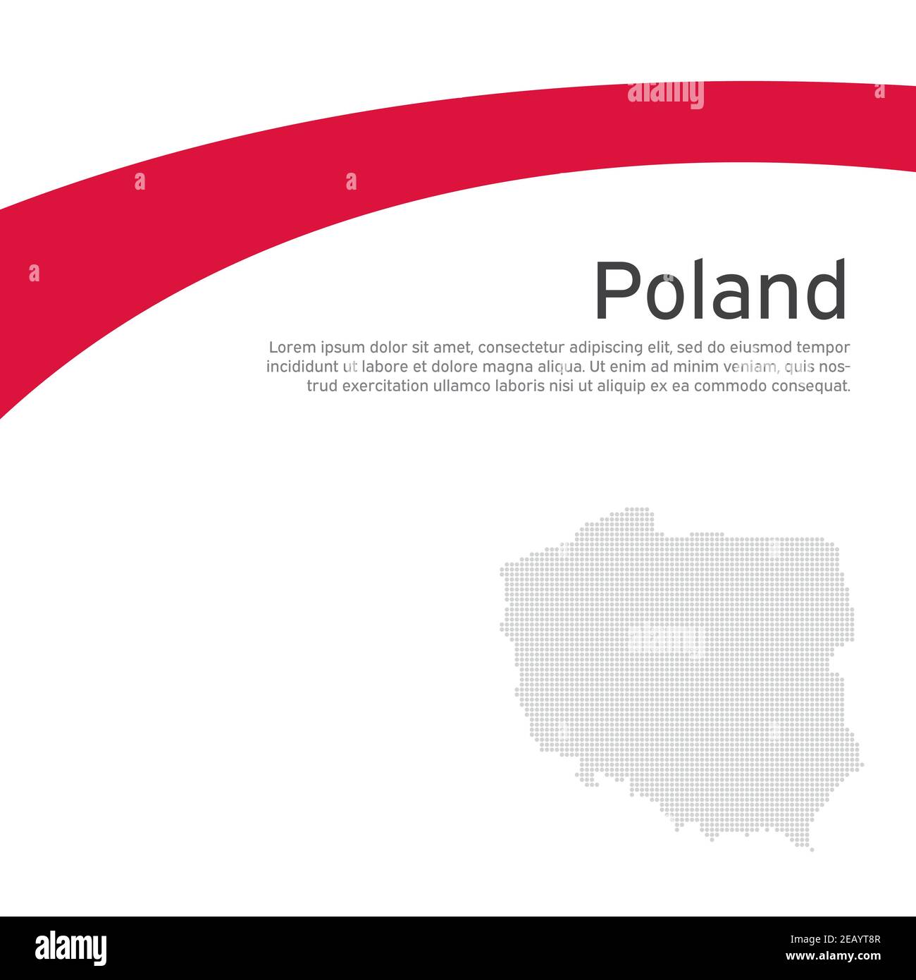 Cover, banner in national colors of poland. Abstract waving poland flag ...