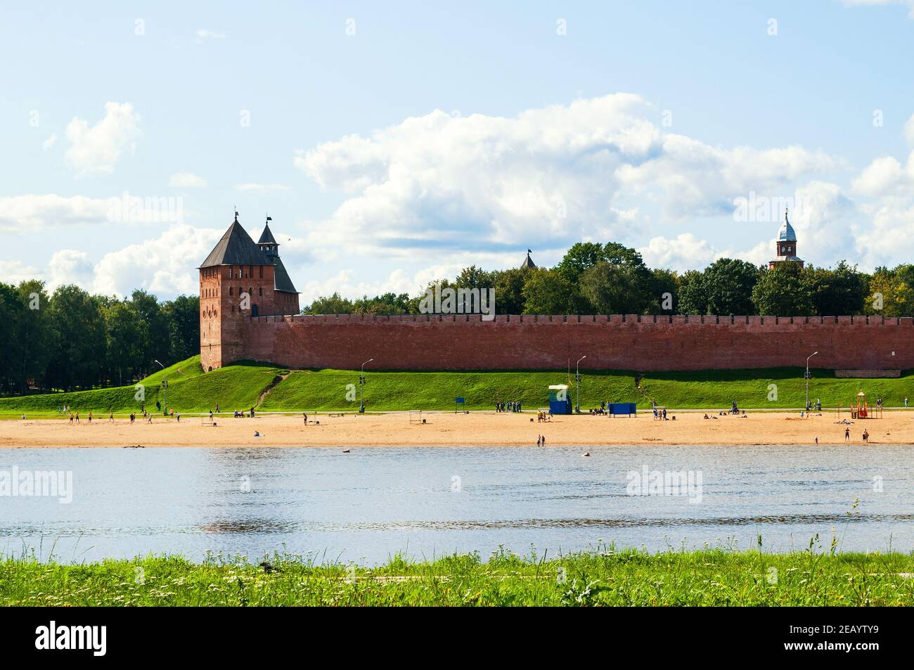 Veliky Novgorod, Russia. Veliky Novgorod Kremlin fortress and the ...