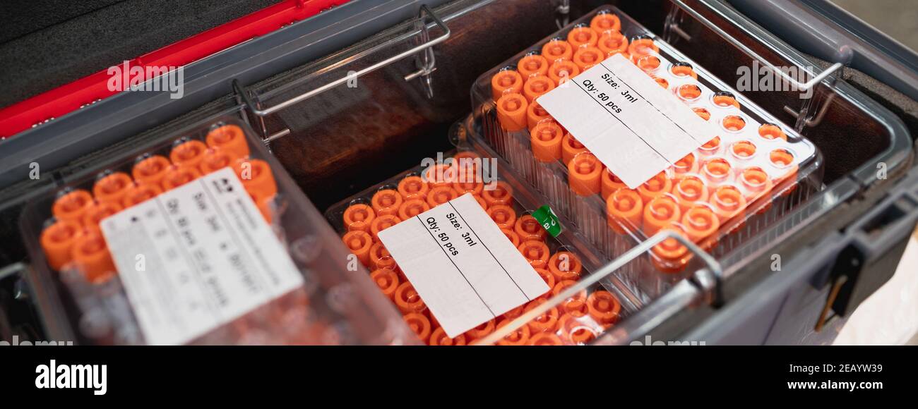 Collecting samples inside hi-res stock photography and images - Alamy