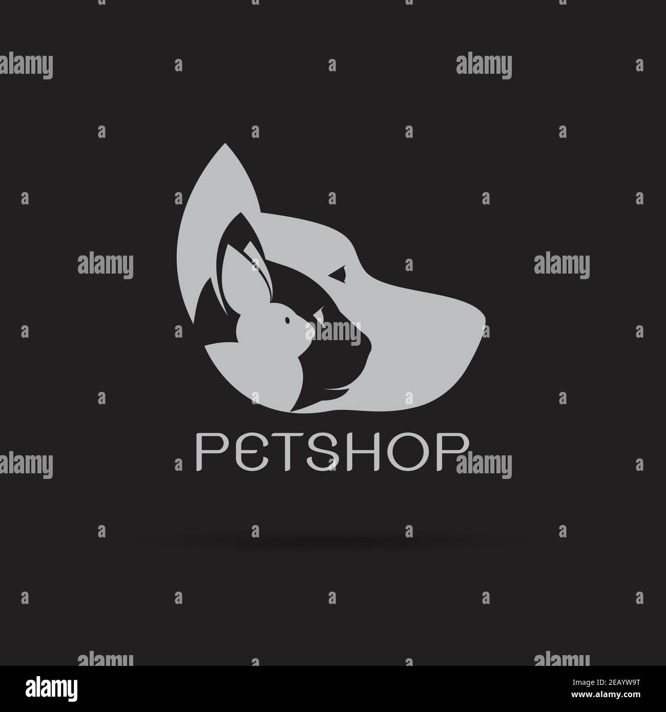 Dog creative logo Stock Vector Images - Alamy