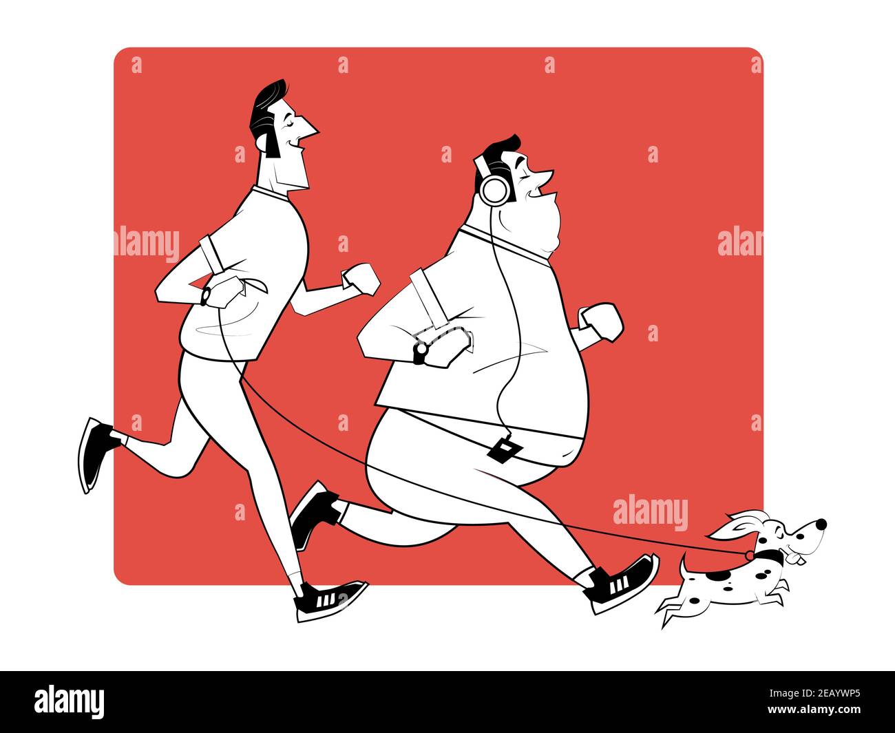 Dog run human Stock Vector Images - Alamy