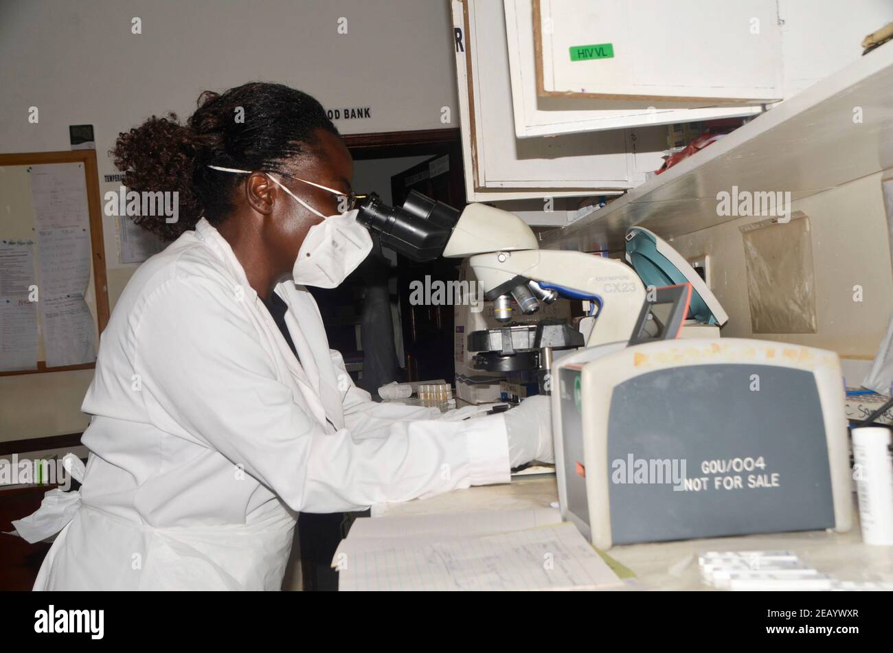 Wakiso. 10th Feb, 2021. Photo taken on Feb. 10, 2021 shows a female ...